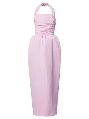 PATOU Gathered Halterneck Gown - Pink