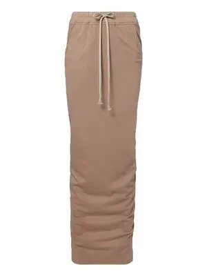 Rick Owens Cotton Jersey Maxi Skirt - Beige