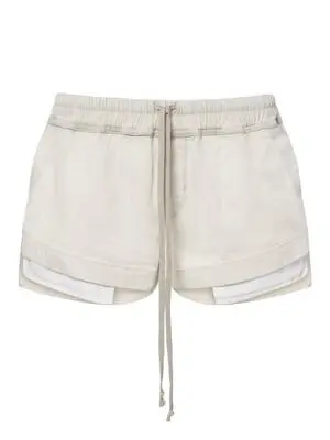 Rick Owens Cotton Jersey Shorts - Grey
