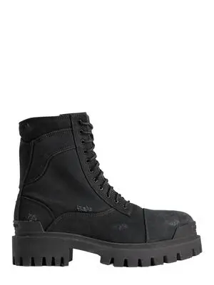 Balenciaga Combat Strike 20mm Boot - Black