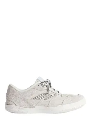 Balenciaga Hamptons Suede Sneakers - White