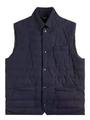 FAY Padded Gillet With Pockets - Blue