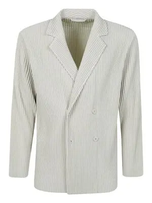 HOMME PLISSE` ISSEY MIYAKE Tailored Pleats Jacket - Gray