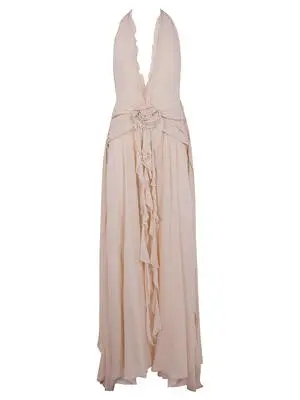 BLUMARINE BLUMARINE Georgette Long Dress