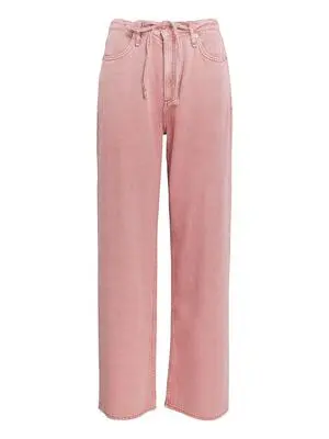 Rag & Bone Drawstring Phoebe Wide-leg Jeans - Pink