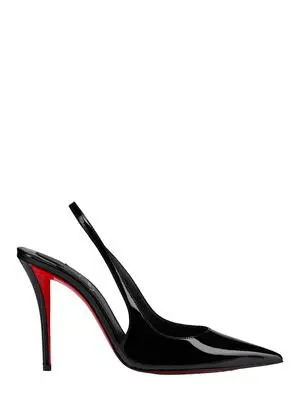 CHRISTIAN LOUBOUTIN Miss Z Sling Patent Leather Slingback Pumps