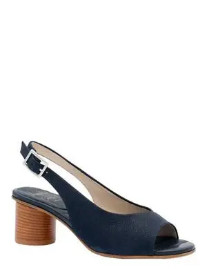 AMALFI BY RANGONI Elevato Slingback Sandal Navy Long Beach