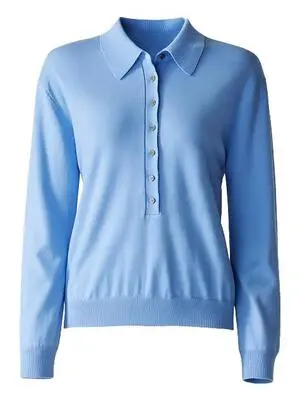 ATS Nara Knit Top - Blue