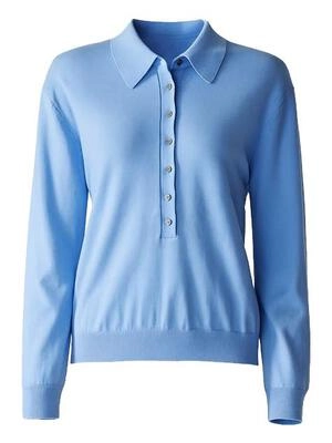 ATS Nara Knit Top Blue