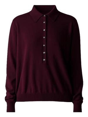 ATS Nara Knit Top Maroon