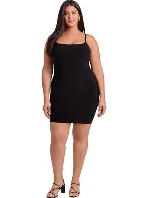 S3 APPAREL Sculpting Shapewear Cami Mini Dress - Onyx Black