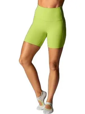 TAVI Stash & Dash Biker Shorts 6 - Lime