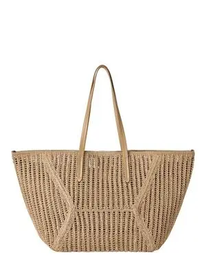 Brunello Cucinelli Techno Raffia Bc Duo Bag - Rope