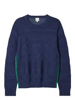 Paul Smith Textured Cotton Sweater - Blue