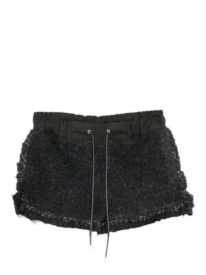 Sacai Tweed Shorts - Black