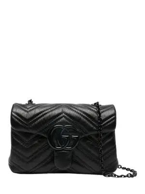 Gucci Gg Marmont Leather Mini Bag - Black