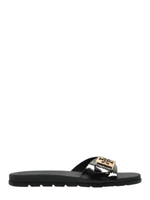 Tory Burch Mellow Buckle Slides - Black