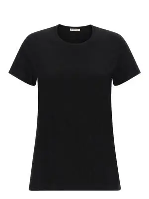 Moncler Logo Cotton T-shirt - Black