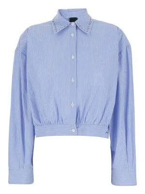 Pinko Striped Shirt - Sky Blue