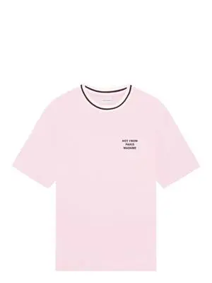 Drole De Monsieur Sport Slogan T-shirt - Pink