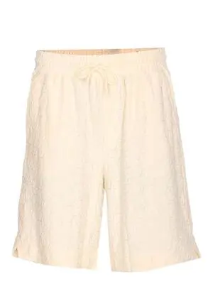 Drole De Monsieur Drawstring Bermuda Shorts - White
