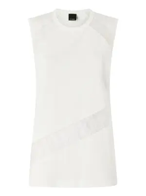 Pinko Top With Lace Details - White