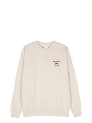 Drole De Monsieur Le Sweatshirt Slogan - White