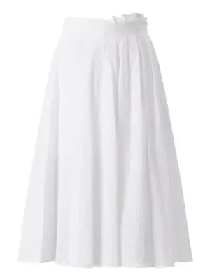 MSGM Midi Skirt - White