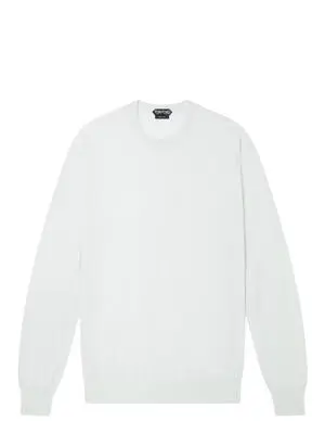 TOM FORD Crew Neck Cashmere Sweater - Blue