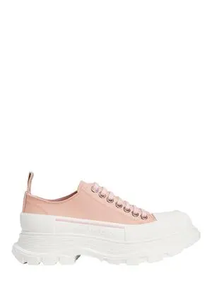 Alexander McQueen Tread Slick Lace Up Sneakers - Pink