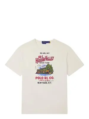 Polo Ralph Lauren Printed Cotton T-shirt - White