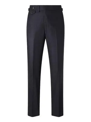 J. MUESER Waverly Straight-leg Virgin Wool Suit Trousers - Blue