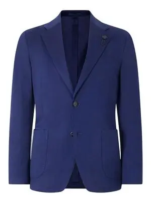 LARDINI Cotton-jersey Blazer - Blue