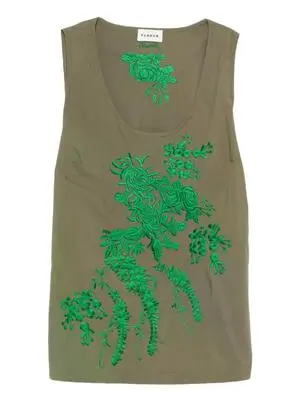 P.a.r.o.s.h Embroidered Top - Green