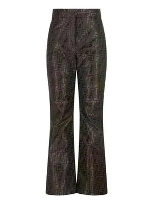 Fendi Ff-motif Ski Pants - Brown