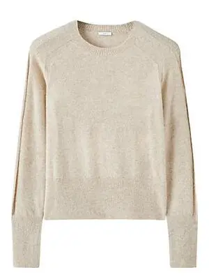 JOSEPH Melby Round-neck Cashmere Jumper - Powder