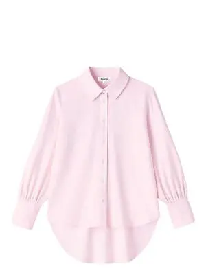 RO&ZO Hi-lo Hem Cotton Shirt - Pink