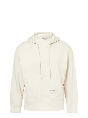 Givenchy Logo-embroidered Cotton Hoody - Ivory