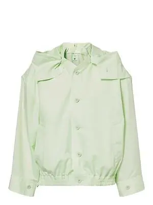 Issey Miyake Woven Jacket - White Green