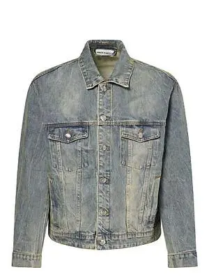 THE COUTURE CLUB Vintage-wash Denim Jacket - Bluewash