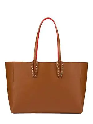 CHRISTIAN LOUBOUTIN Calf-leather Cabata Soft Small Tote Bag - Cuoio/gold