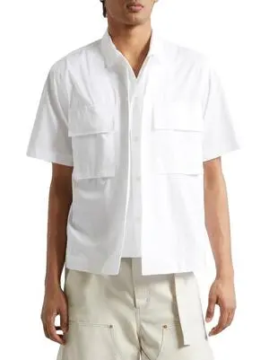 Sacai Poplin Camp Shirt - Off White