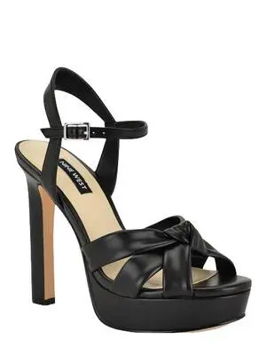 Nine West Windee Ankle Strap Platform Sandal Black
