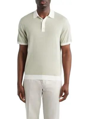 Robert Barakett Jorren Polo Sweater - Desert Green