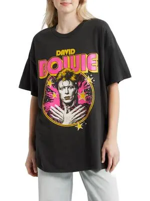 MERCH TRAFFIC David Bowie Graphic T-shirt - Black