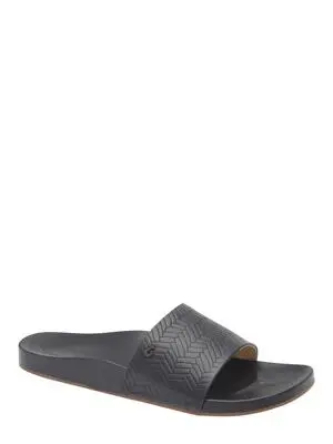 Olukai Kipea'a Pono Slide Sandal Black/weave