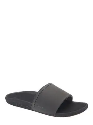 Olukai Ulele Water Resistant Slide Sandal - Black/black