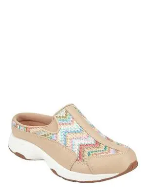 Easy Spirit Traveltime Slip-on Sneaker - Light Natural Chevron