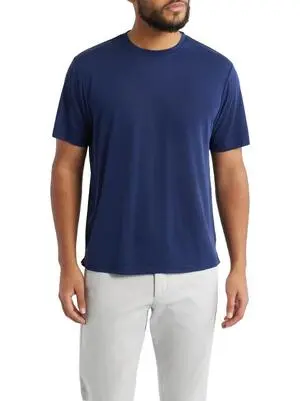 Johnnie-o The Tee Modal Blend Crewneck T-shirt - Navy