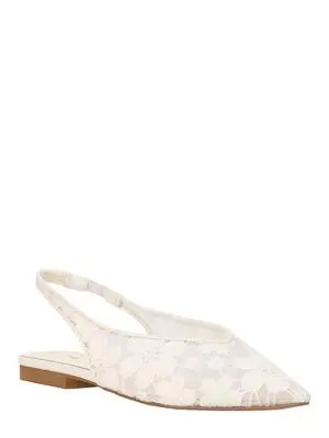 Jessica Simpson Mezzah Slingback Flat - Bright White